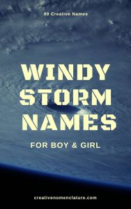 99 Windy Names That Mean Storm - Creative Nomenclature