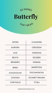 62 Baby Names That Mean Butterfly - Creative Nomenclature