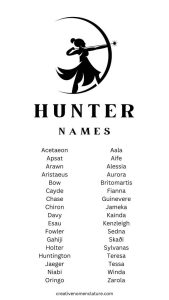 145 Names That Mean Hunter (Hunter Names) For Boys & Girls