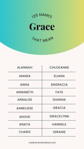 125 Baby Names That Mean Grace - Creative Nomenclature